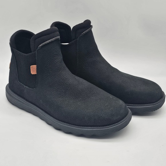 Hey Dude | Shoes | Hey Dude Mens Anson Boot M Craft Leather Black ...